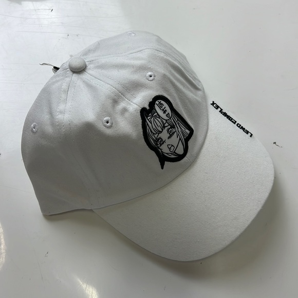 Spencer's | Accessories | Spencers Lewd Complex White Cap J38 | Poshmark
